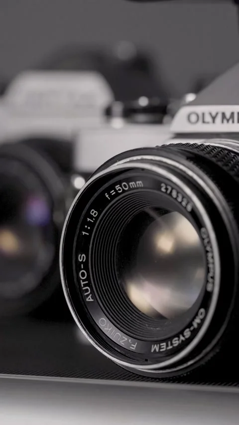 Detail of an analog camera from the 80s.... | Stock Video | Pond5