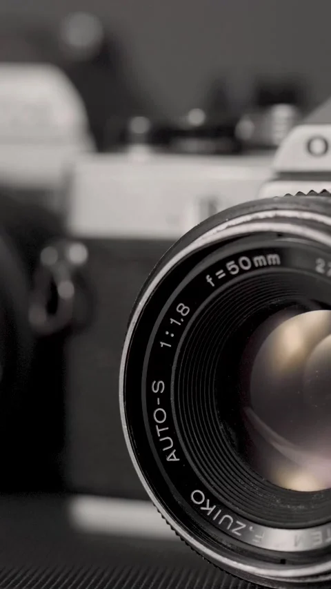 Detail of an analog camera from the 80s.... | Stock Video | Pond5