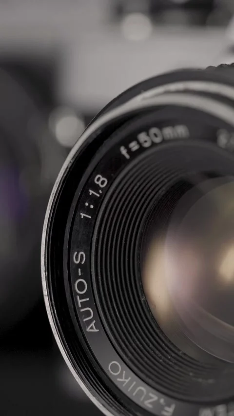 Detail of an analog camera from the 80s.... | Stock Video | Pond5