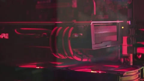 Detail of Gaming pc interior with gpu an... | Stock Video | Pond5