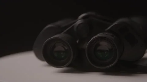 Detail Shot of Binoculars in a Studio wi... | Stock Video | Pond5