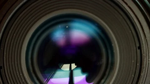 Detail of slow focus of the camera lens,... | Stock Video | Pond5