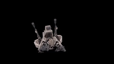 Detailed 3D model of the robot Dying bac... | Stock Video | Pond5