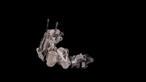 Detailed 3D model of the robot Dying bac... | Stock Video | Pond5