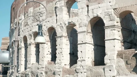 Detailed Pan Right Roman Colosseum Secon... | Stock Video | Pond5