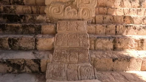 Detailed Sculpture of Mayan God Kukulkan... | Stock Video | Pond5