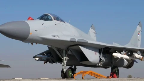 Details of Modern Supersonic Interceptor... | Stock Video | Pond5