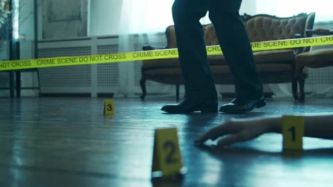 Detective Collecting Evidence in a Crime... | Stock Video | Pond5