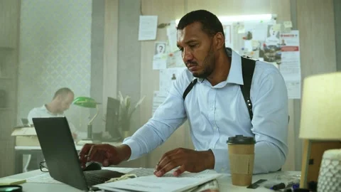 Detective opening folder with criminal r... | Stock Video | Pond5