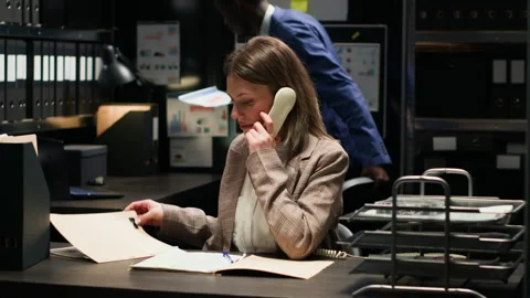 Detective tracking suspected criminal | Stock Video | Pond5