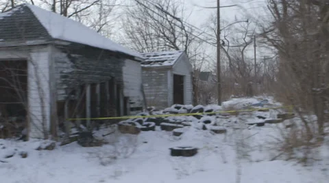 Detroit Abandoned House Ghetto Run Down ... | Stock Video | Pond5