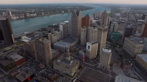 Detroit Aerial Stock Video Footage | Royalty Free Detroit Aerial Videos ...
