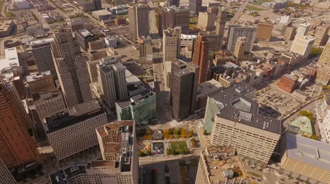 Detroit Downtown Stock Video Footage | Royalty Free Detroit Downtown ...