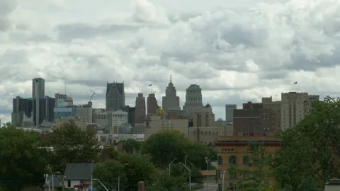 Detroit Time Lapse Stock Video Footage | Royalty Free Detroit Time ...