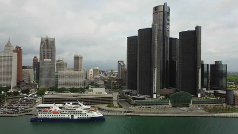 Detroit Renaissance Center Stock Footage ~ Royalty Free Stock Videos ...