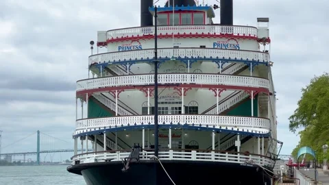 Detroit Princess Sightseeing boat on Det... | Stock Video | Pond5