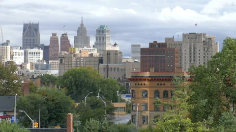 Detroit Midtown Stock Video Footage | Royalty Free Detroit Midtown ...