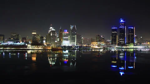 Detroit Night Stock Video Footage | Royalty Free Detroit Night Videos ...