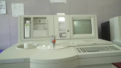 Device for coagulation, analyzer in work... | Stock Video | Pond5