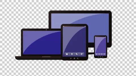 devices animation alpha | Stock Video | Pond5