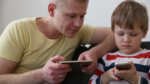 devices in the life of a modern family. ... | Stock Video | Pond5