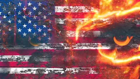The devil in America looping background | Stock Video | Pond5