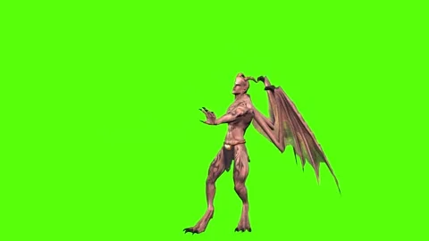 Devil Attack Green Screen Animation and ... | Stock Video | Pond5