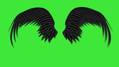 Devil wings green screen 2023 | Stock Video | Pond5