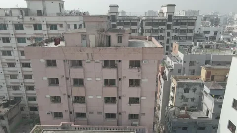 Dhaka city Reverse 4K Drone shot | Stock Video | Pond5