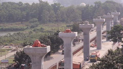 Metro Rail Dhaka Stock Footage ~ Royalty Free Stock Videos | Pond5