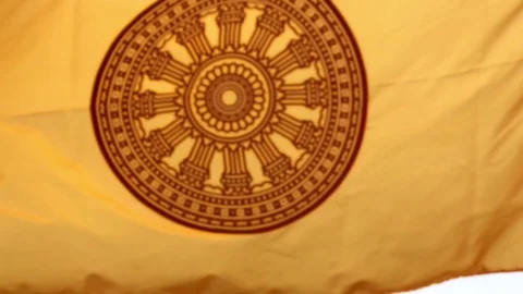 Buddhism Flag Stock Footage ~ Royalty Free Stock Videos | Pond5