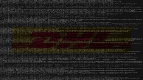 DHL Express logo made of source code on ... | Stock Video | Pond5