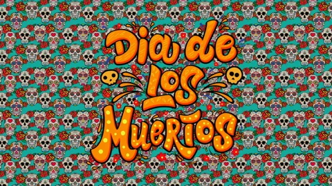 Dia de los muertos. Animated Card with b... | Stock Video | Pond5