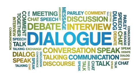 Dialogue animated word cloud,animation t... | Stock Video | Pond5