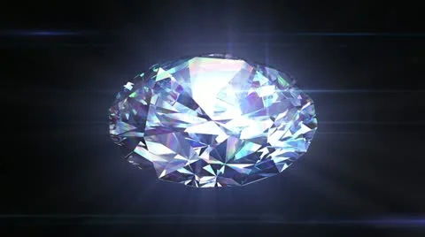 Diamond spinning in seamless animation w... | Stock Video | Pond5