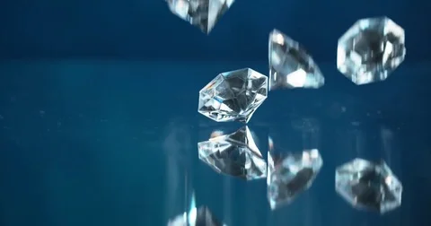 Falling Diamonds Stock Footage ~ Royalty Free Stock Videos | Pond5