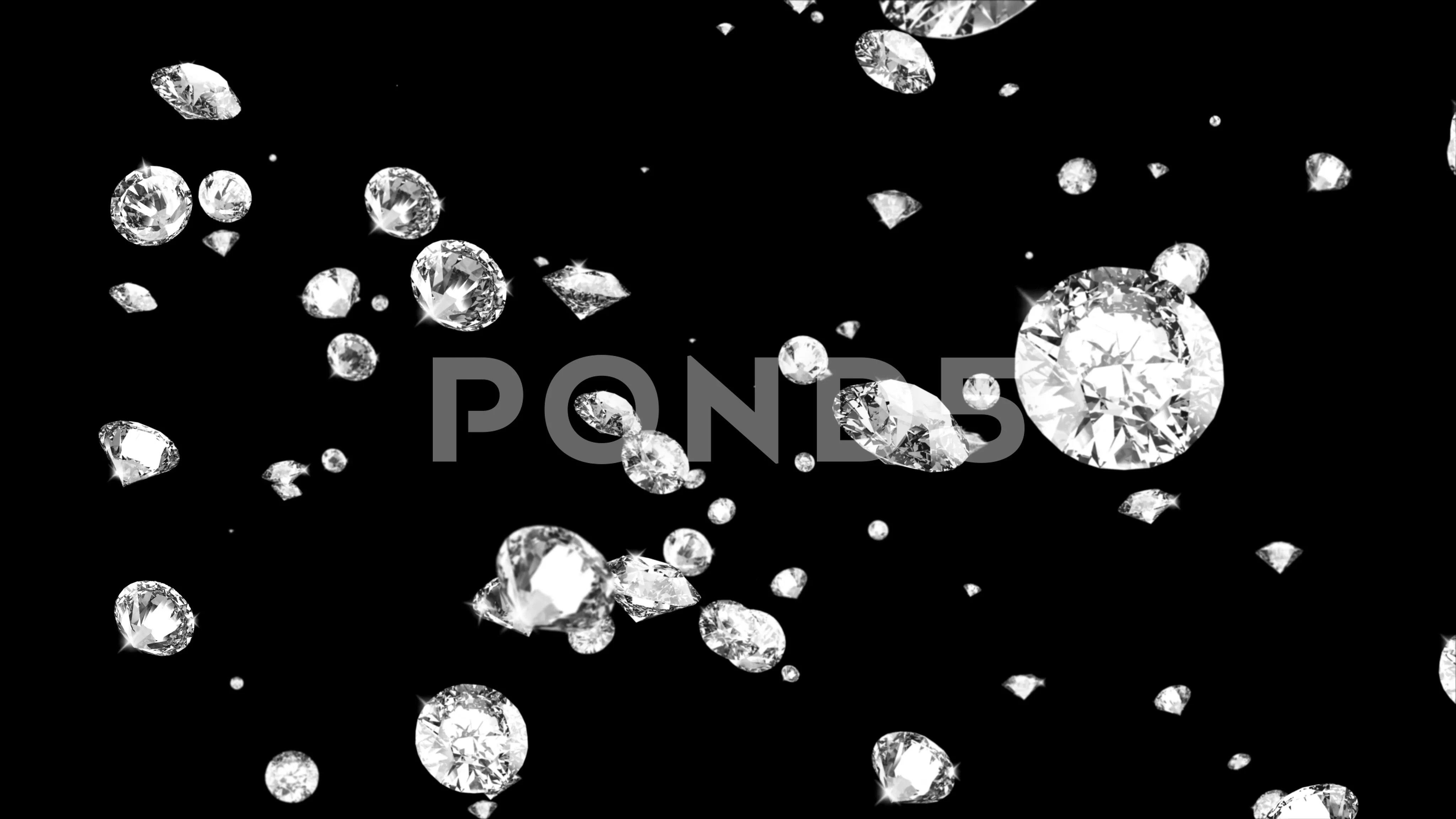 Purple Diamonds Falling Rain