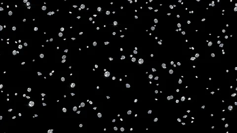 Diamond Rain Falling Stock Footage ~ Royalty Free Stock Videos | Pond5