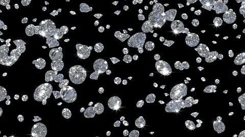 Diamond Rain Falling Stock Footage ~ Royalty Free Stock Videos | Pond5