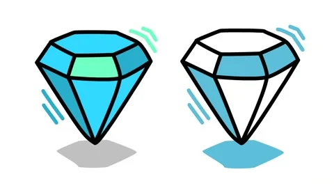 diamonds sketch and 2d animation | Stock Video | Pond5