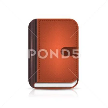 Diary book vector illustration isolated on white background: Royalty ...