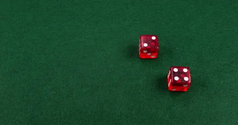 Dice Roll D6 6 Sided Transparent Red Die... | Stock Video | Pond5