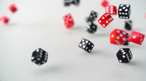 Dice rolling, Slow Motion | Stock Video | Pond5