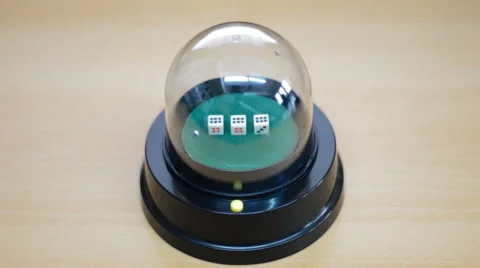 Dice spinning inside an automatic dice r... | Stock Video | Pond5