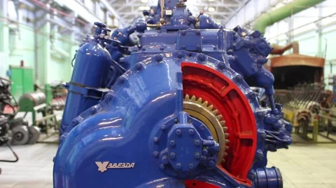 Diesel engine and mechanism on millitary... | Stock Video | Pond5