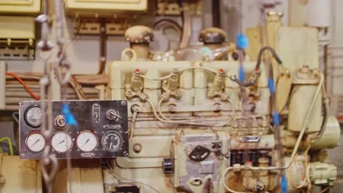 Diesel generator and black dashboard in ... | Stock Video | Pond5