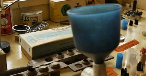 Different Bullet collection in museum | Stock Video | Pond5