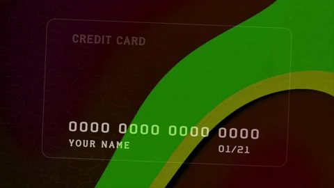 Different color options for a bank card ... | Stock Video | Pond5
