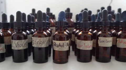 different reagents for chemistry laborat... | Stock Video | Pond5