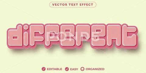 Different Text Effect,Fully Editable Font Text Effect: Graphic #247908905